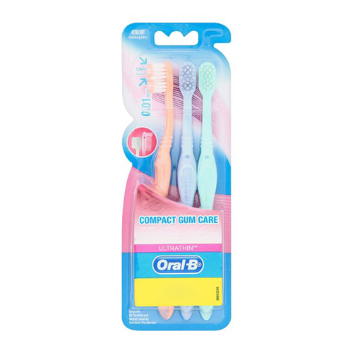 ORAL-B Ultra Thin Compact Gum Care Extra Soft Pack 3