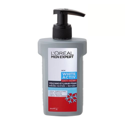 L'ORÉAL PARIS Men Expert White Activ Anti-Acne Volcano Icy Liquid Foam ...