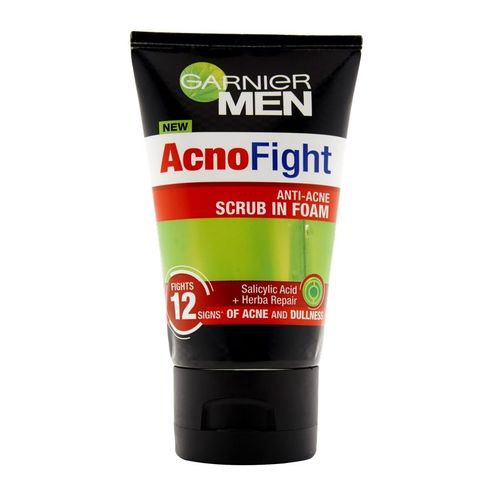 GARNIER Men Acnofight 12 In 1 Anti-Acne Scrub In Foam