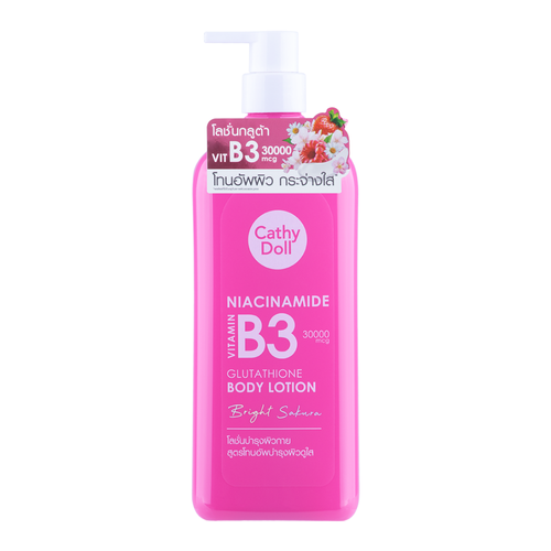 CATHY DOLL Niacinamide Vitamin B3 Glutathione Body Lotion Bright Sakura