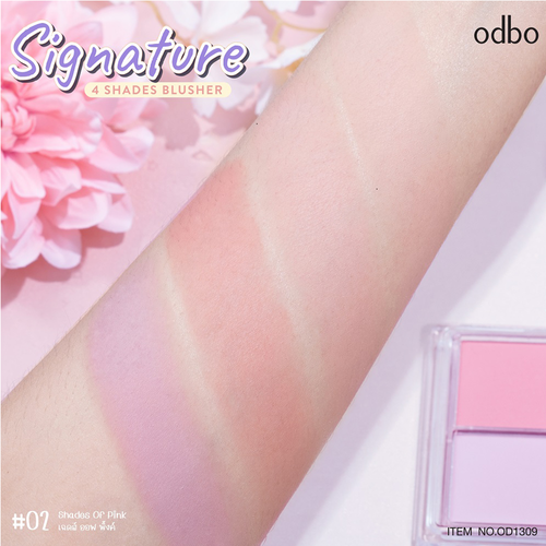 ODBO Signature 4 Shades Blusher OD1309 | ลด 38 %